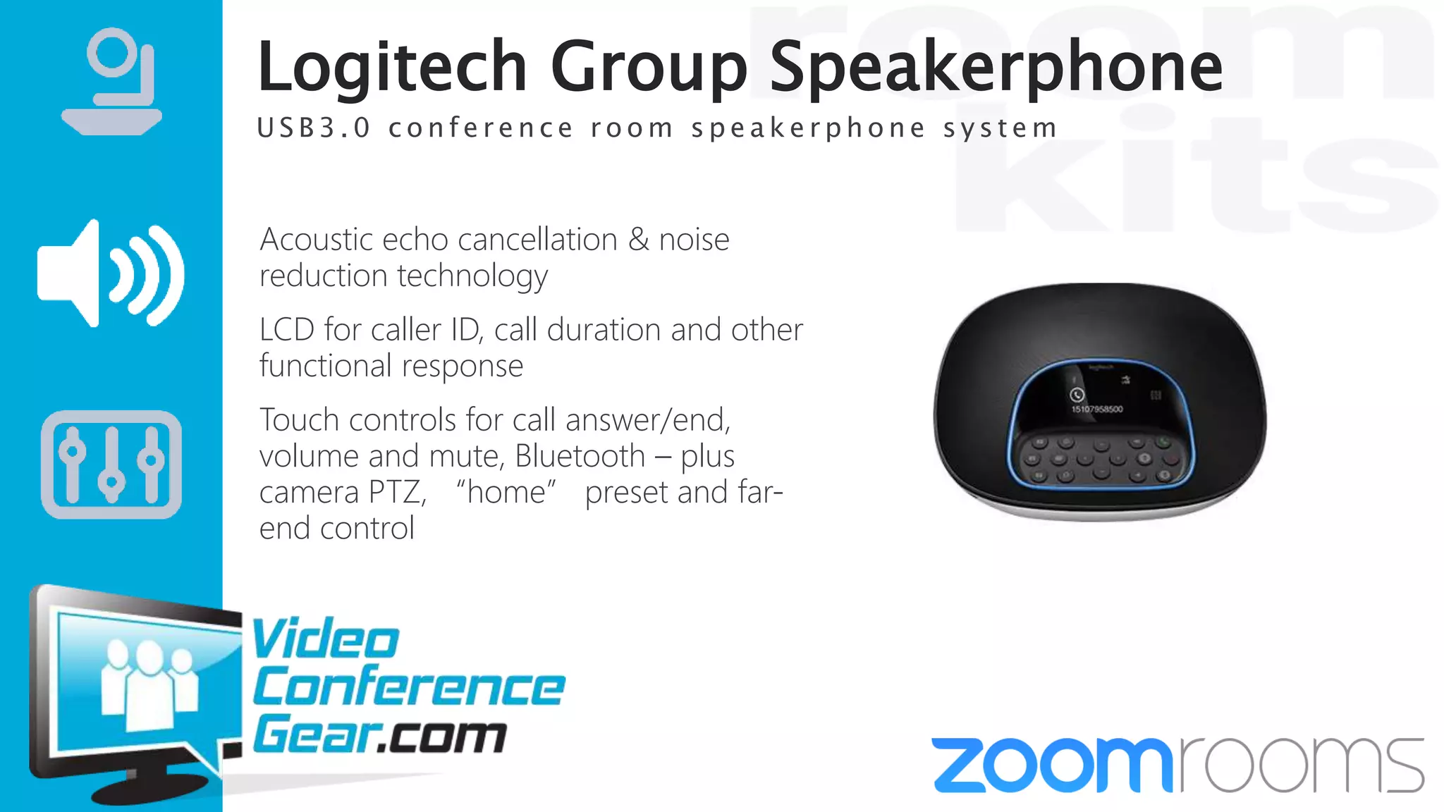 Zoom Rooms Kit featuring Logitech | PPT