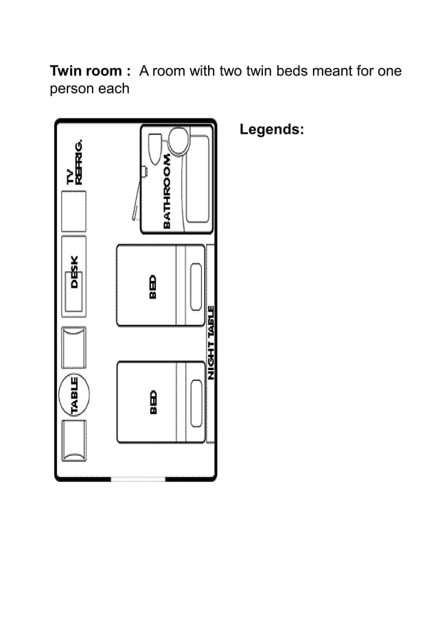 Room layout | PPTX | Hotels and Motels | Travel Type