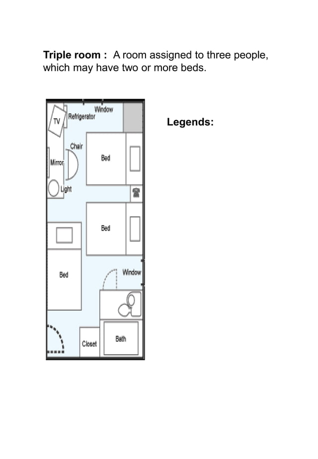 Room layout | PPTX | Hotels and Motels | Travel Type