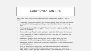 Roommate Confrontation and Mediation at UE | PPTX