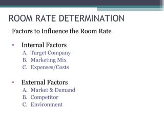 Room rate.determination | PPT