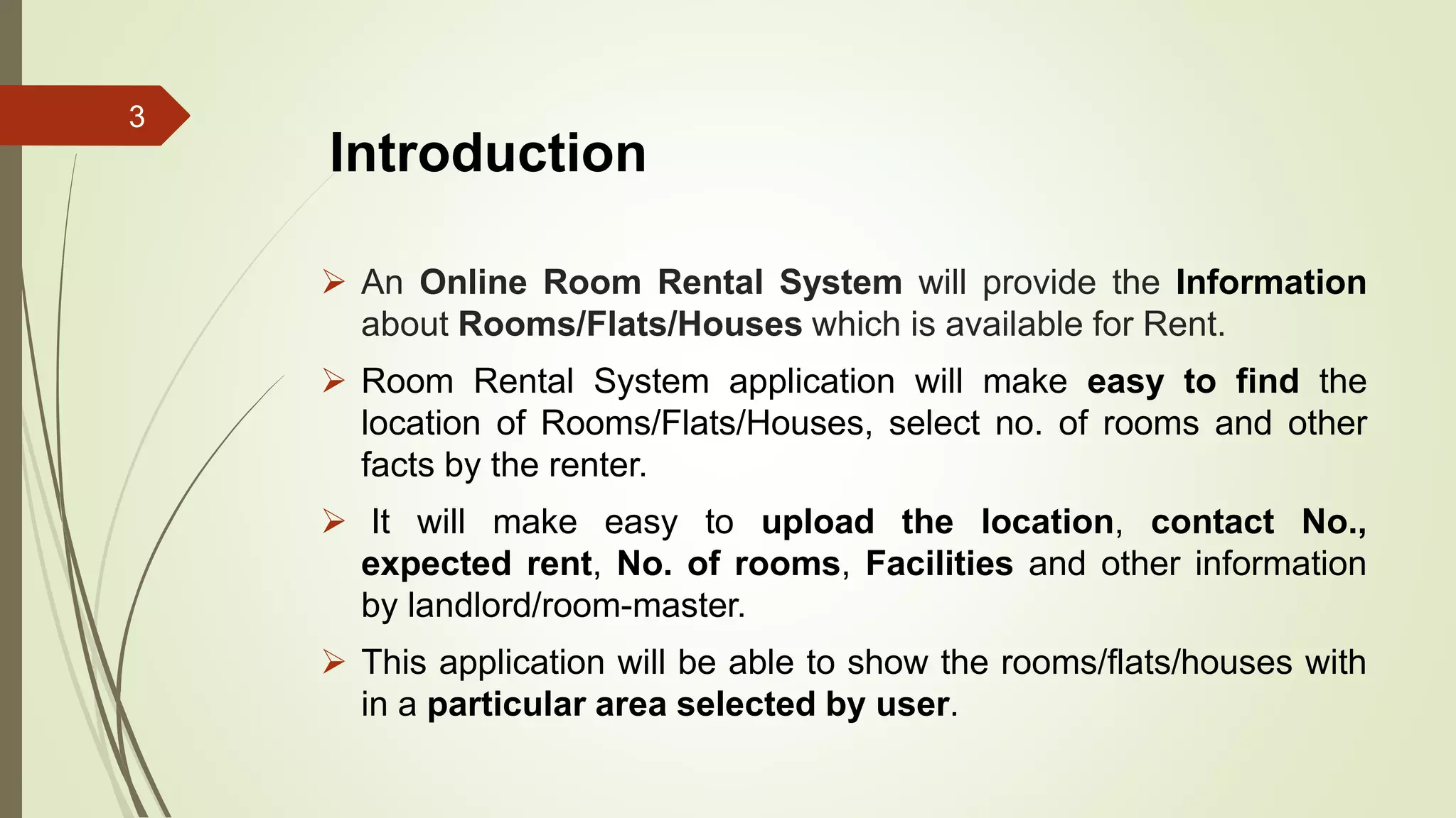 Room rental system | PPTX
