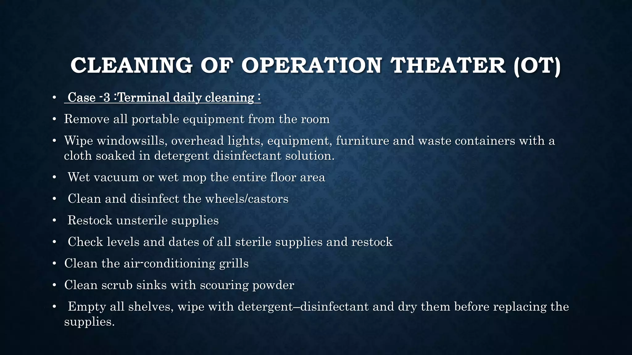 Rooms and departments in hospitals and their sterilization.pptx