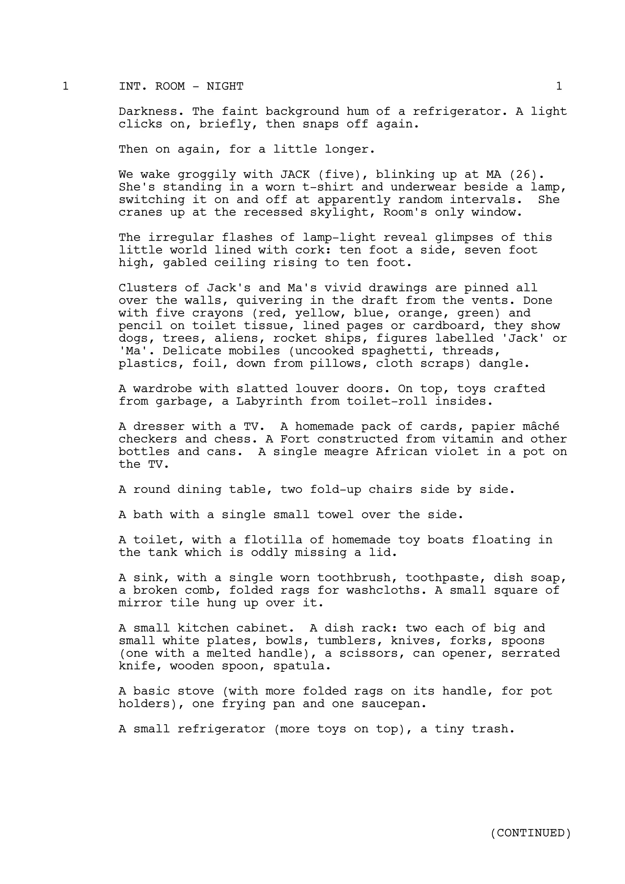 Original Room Script | PDF