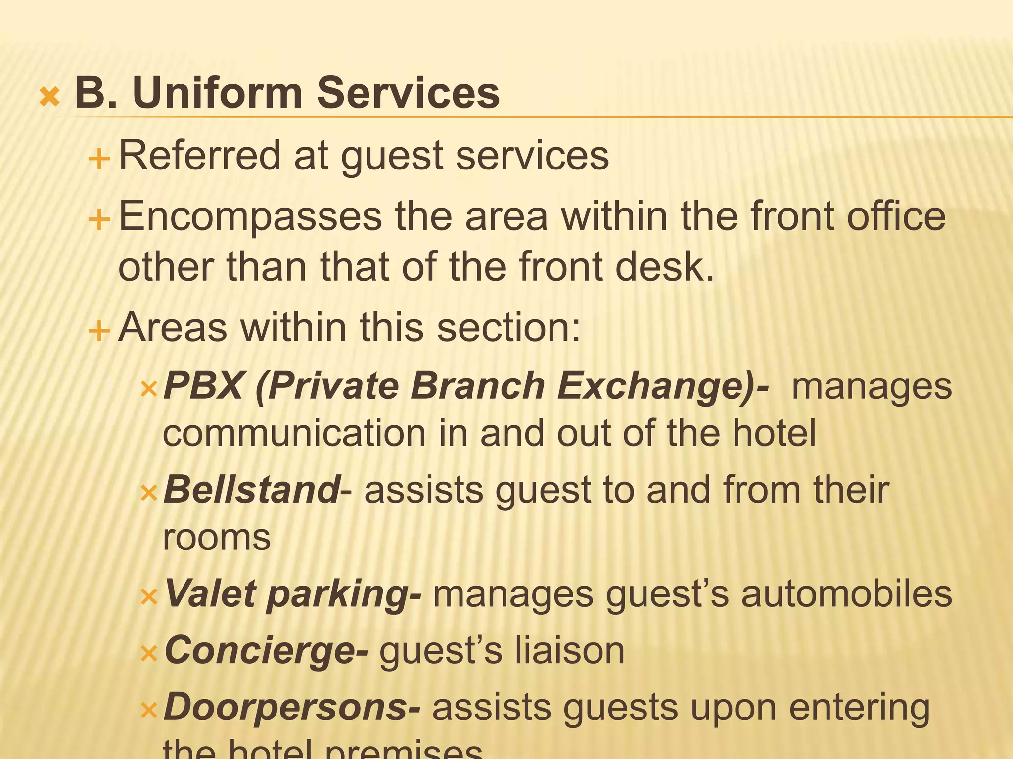 Rooms division | PPTX