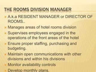 Rooms division | PPTX