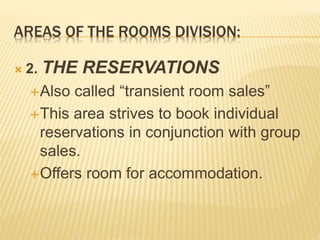 Rooms division | PPTX