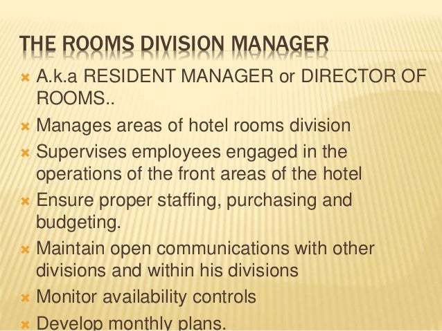 Rooms division