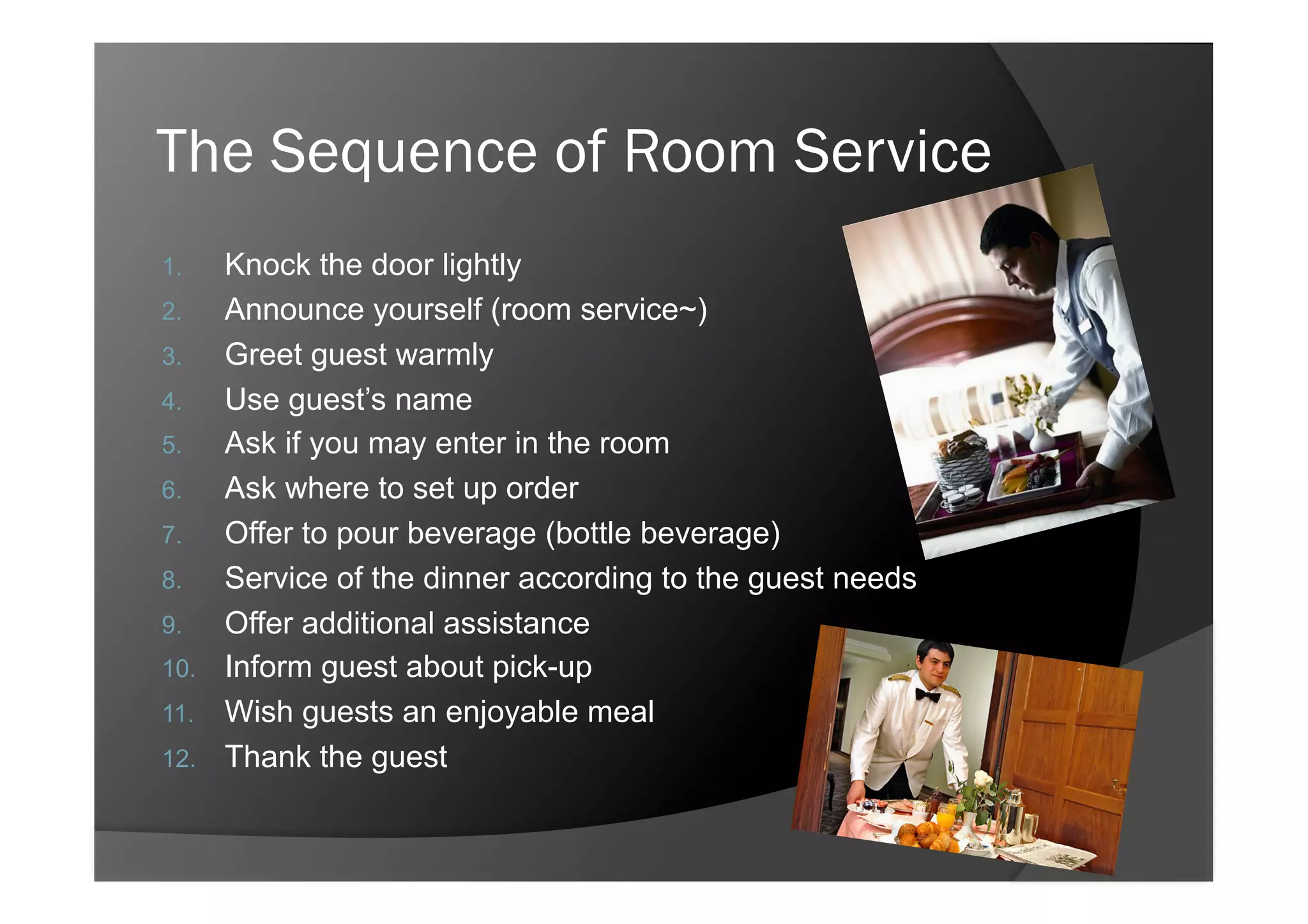 Room service | PDF