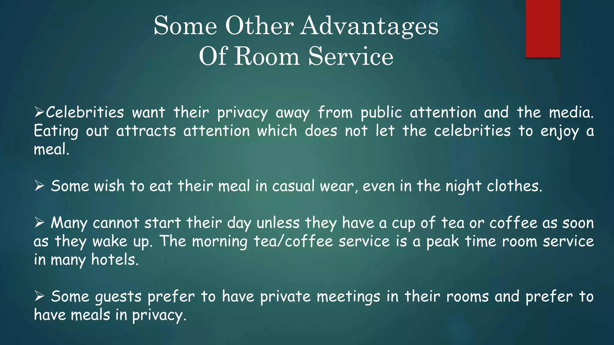 Room service | PPTX