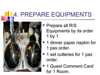 Sequence of Service Room Service | PPT