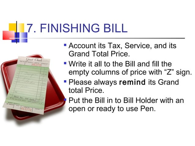 Sequence of Service Room Service | PPT