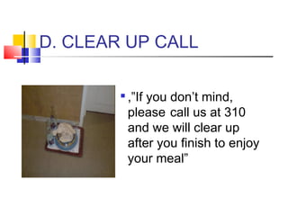 Sequence of Service Room Service | PPT