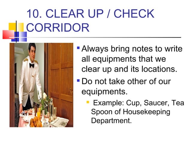 Sequence of Service Room Service | PPT