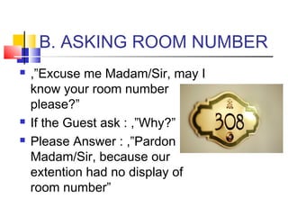 Sequence of Service Room Service | PPT