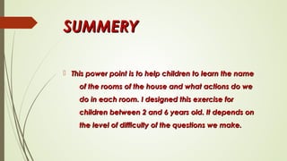 Rooms of the house | PPT