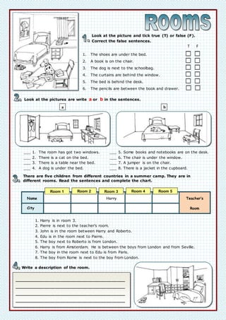 Rooms prepositions | PDF