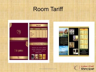 ROOM TARIFF IN HOTEL | PPTX