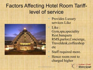 ROOM TARIFF IN HOTEL | PPTX