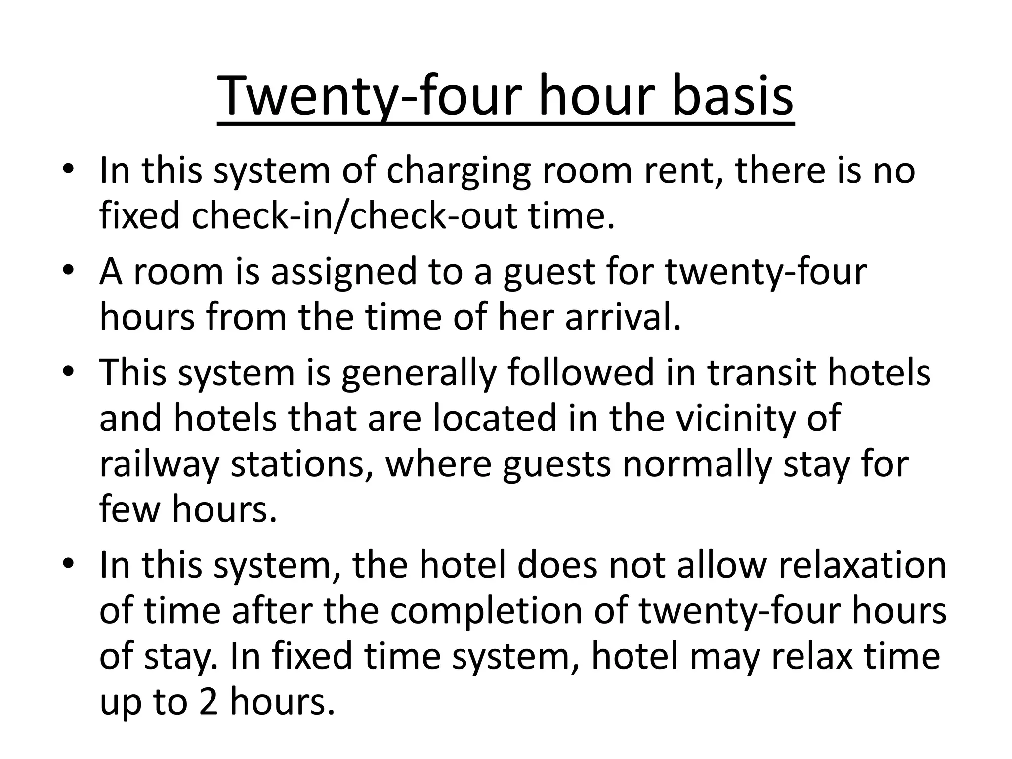 Room tariff in Hotels | PPTX