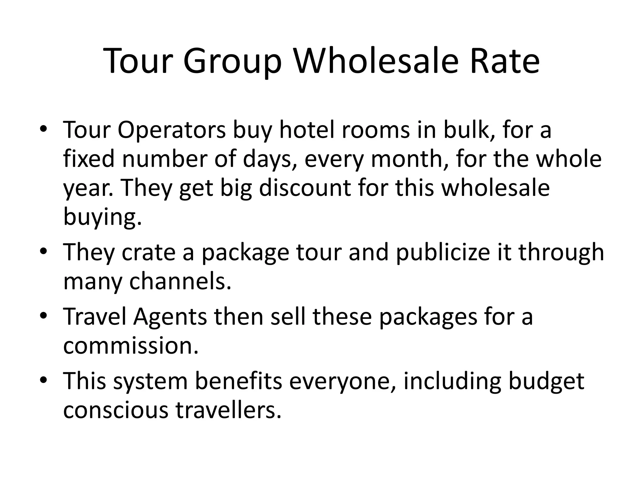 Room tariff in Hotels | PPTX