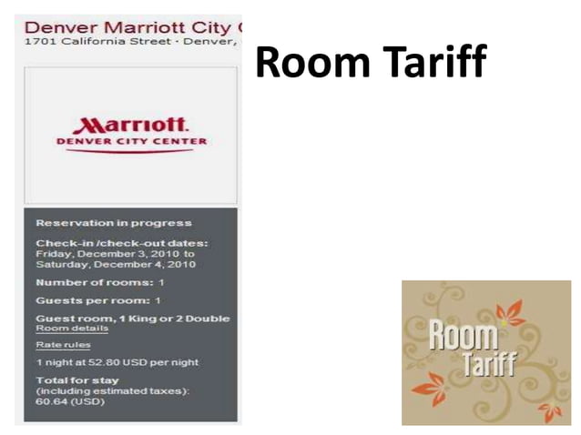 Room tariff in Hotels | PPTX | Hospitality Industry | Industries