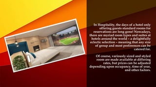 Room types in the Hotel Industry | PPTX
