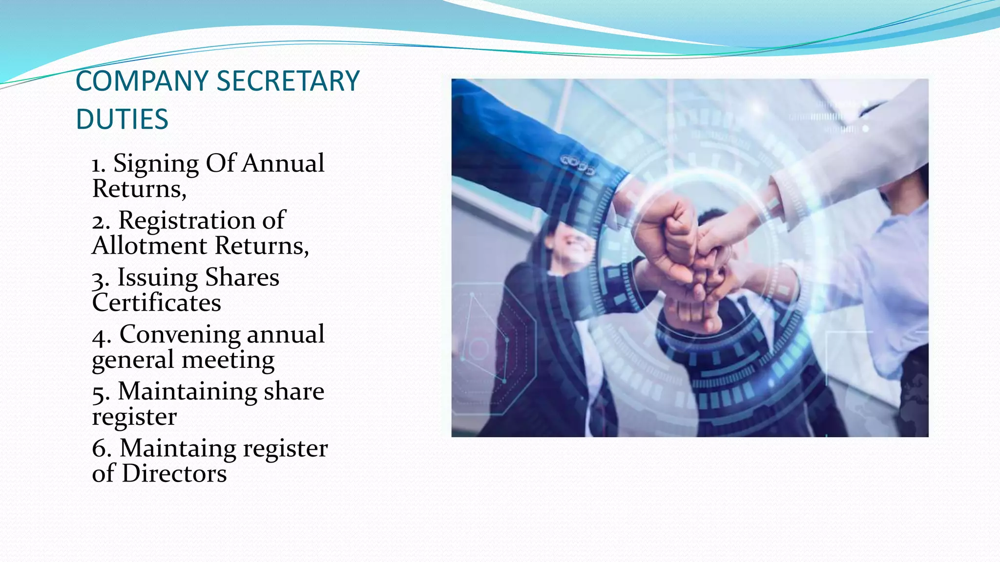 Company secretary | PPTX