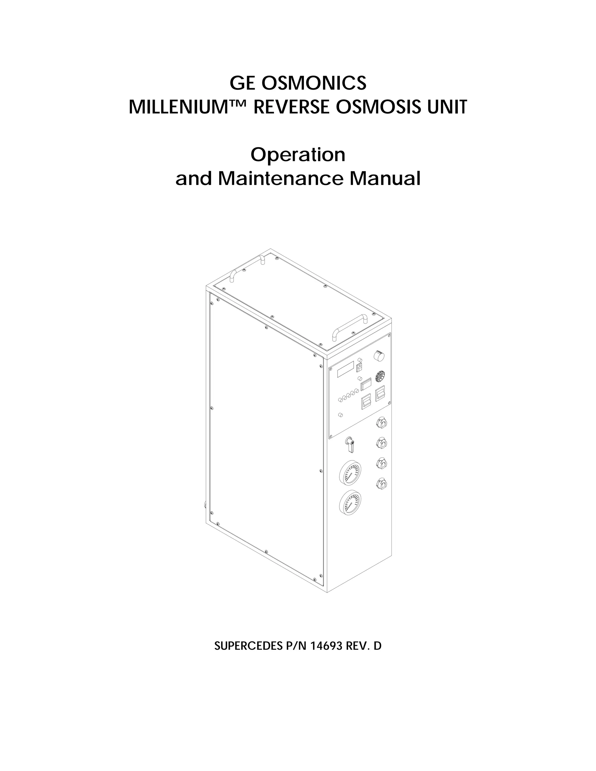 Ro Operation And Maintenance Manual | PDF