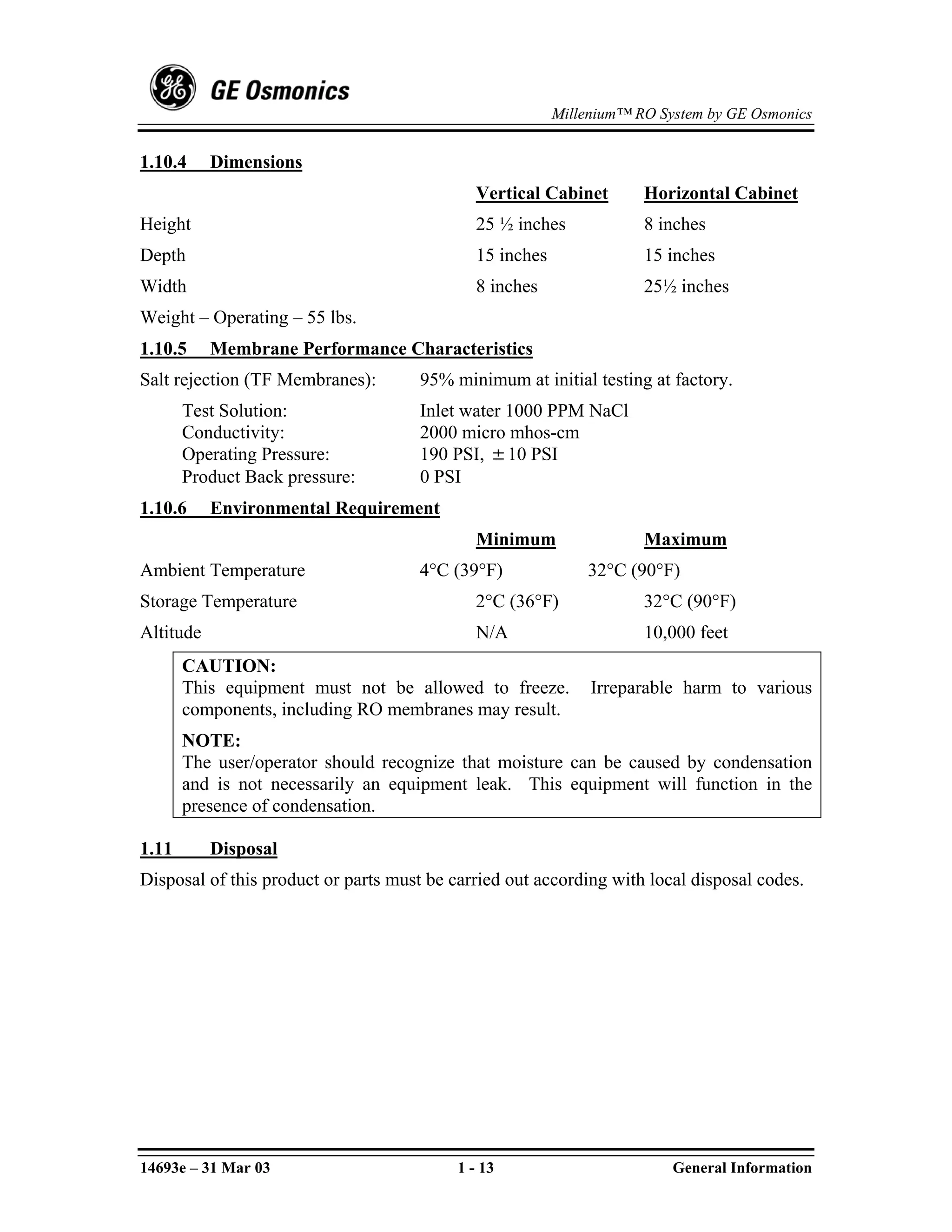 Ro Operation And Maintenance Manual | PDF