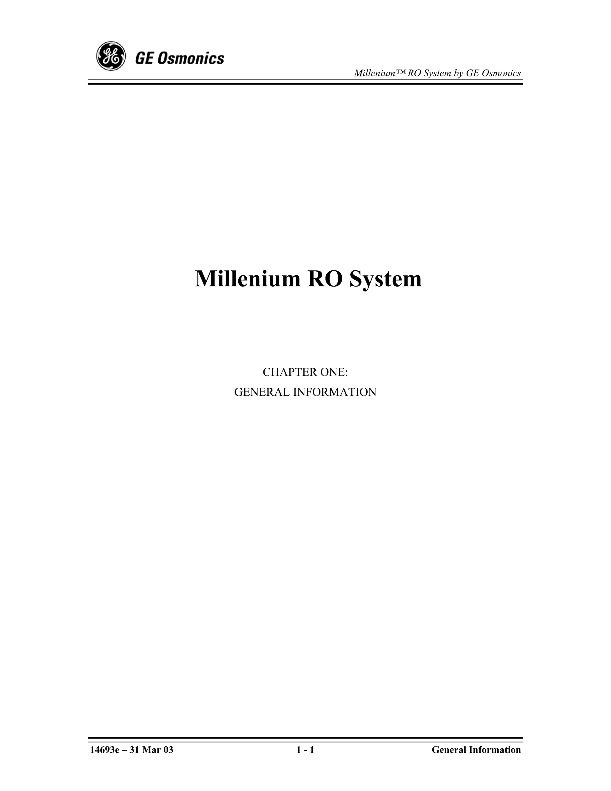 Ro Operation And Maintenance Manual | PDF