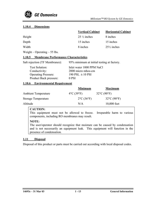 Ro Operation And Maintenance Manual | PDF | First Aid | Injuries