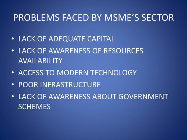PPT on MSME | PPTX