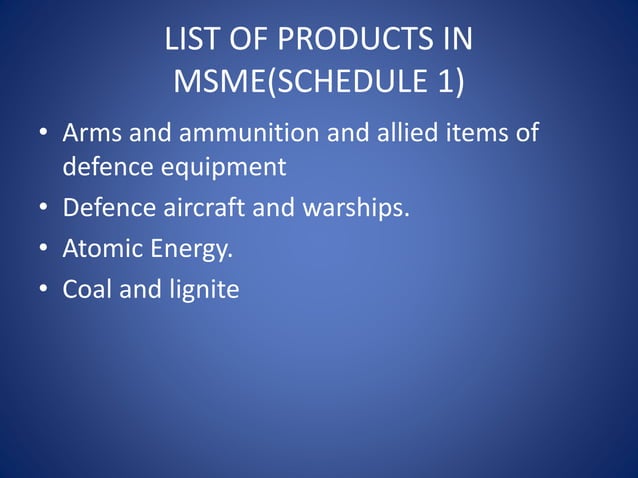 PPT on MSME | PPTX