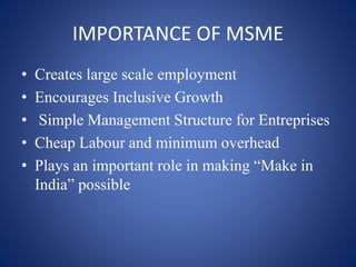PPT on MSME | PPTX