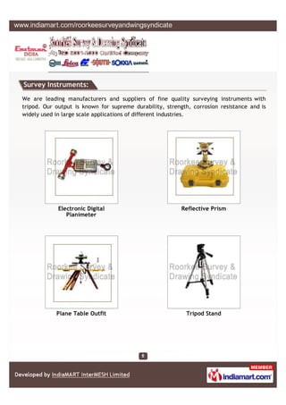 Roorkee Survey & Drawing Syndicate, Roorkee, Electronic Theodlites ...