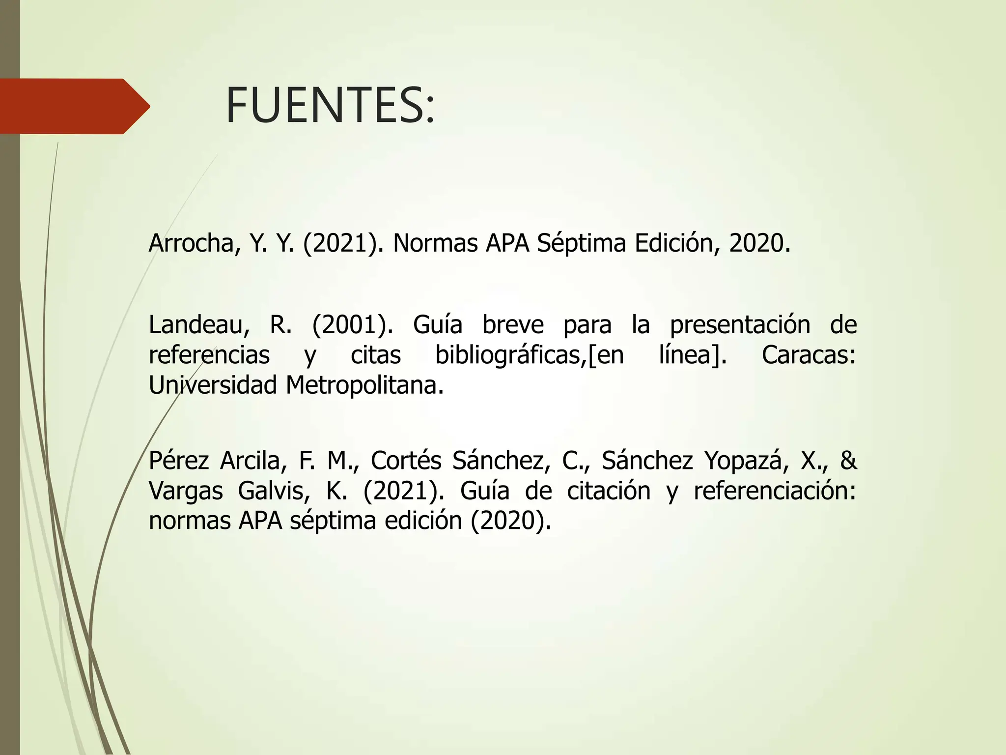 CITAS, FORMATO APA, diversos ejemplos para aplicar | PPT