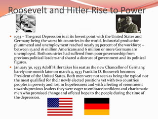 Roosevelt and Hitler Compared | PPTX