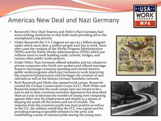 Roosevelt and Hitler Compared | PPTX