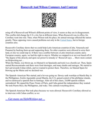 Compare And Contrast Theodore Roosevelt And William Howard Taft Sale ...