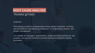 Mastering Root Cause Analysis: Empower Your Team with Tonex's ...