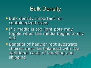 Root Substrate | PPT