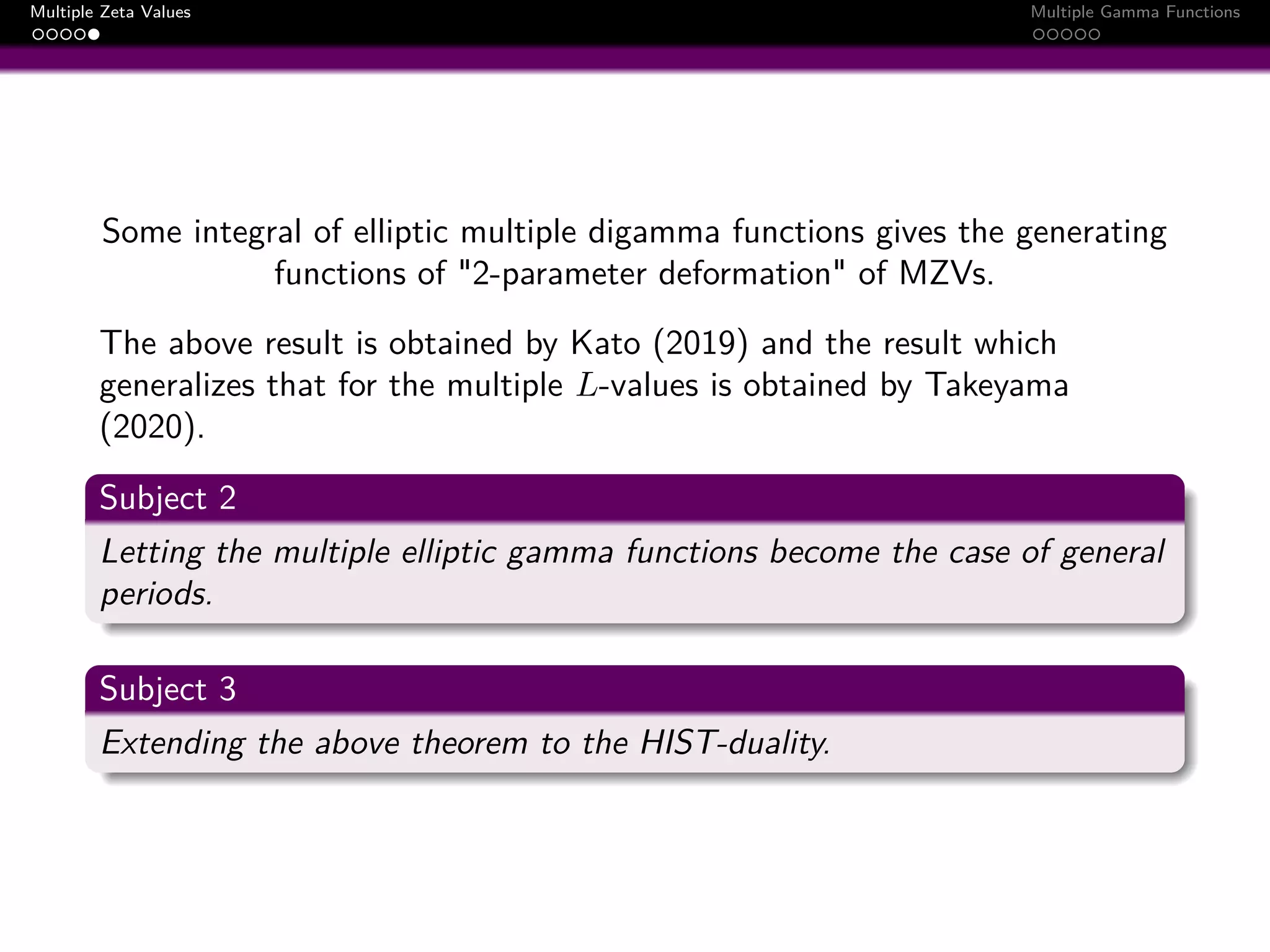 Applications of Hoffman Algebra for the Multiple Gamma Functions | PPT