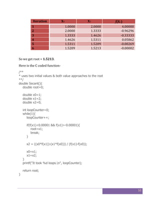 Numerical Method Analysis: Algebraic and Transcendental Equations (Non-Linear) | PDF