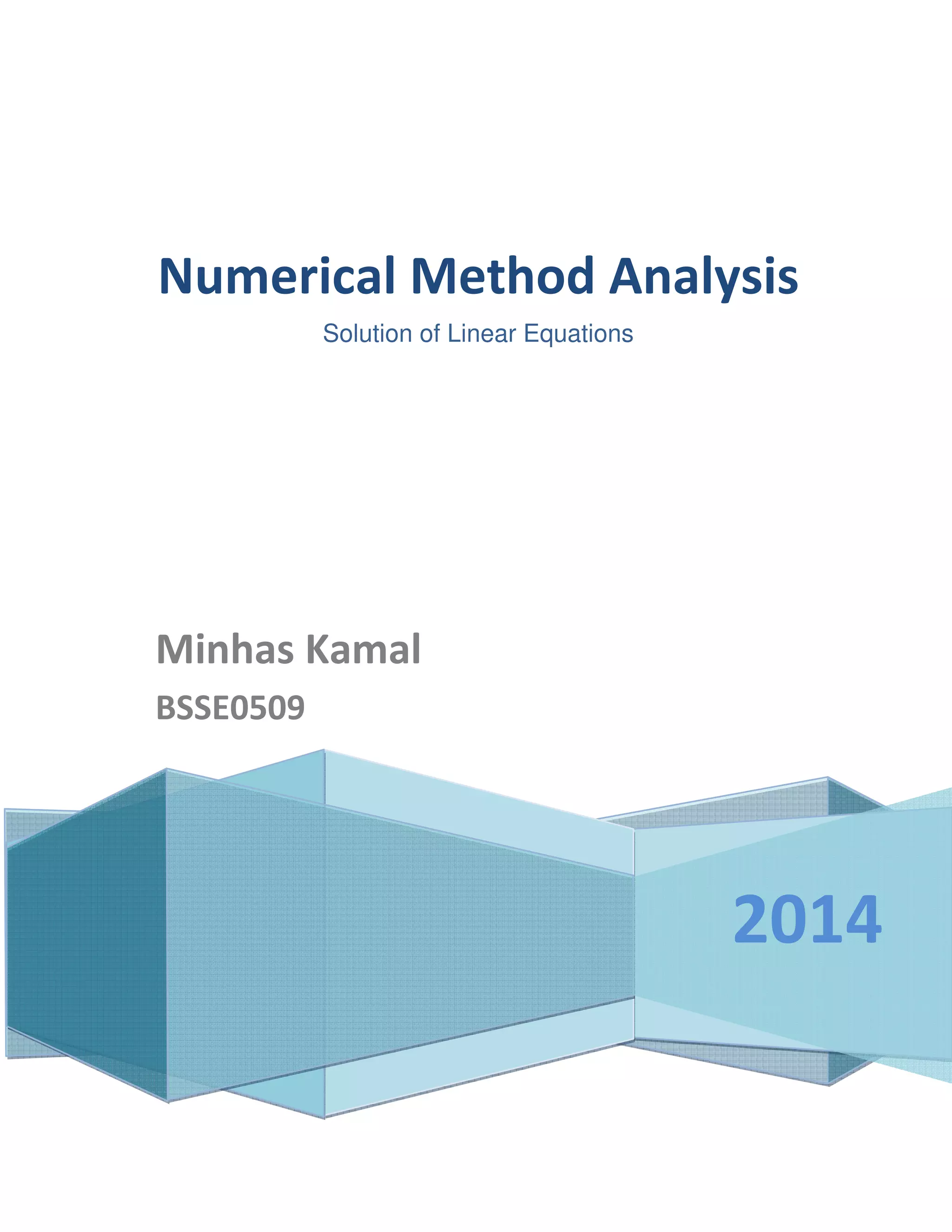 Numerical Method Analysis: Algebraic and Transcendental Equations (Linear) | PDF