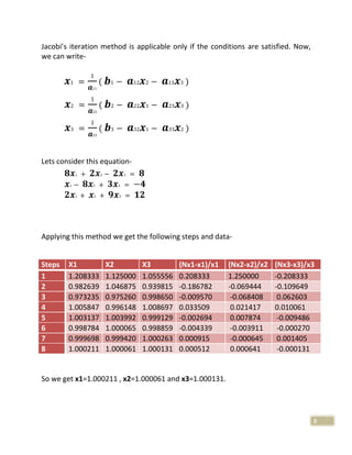 Numerical Method Analysis: Algebraic and Transcendental Equations (Linear) | PDF