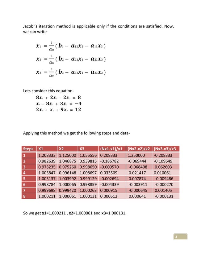 Numerical Method Analysis: Algebraic and Transcendental Equations (Linear) | PDF