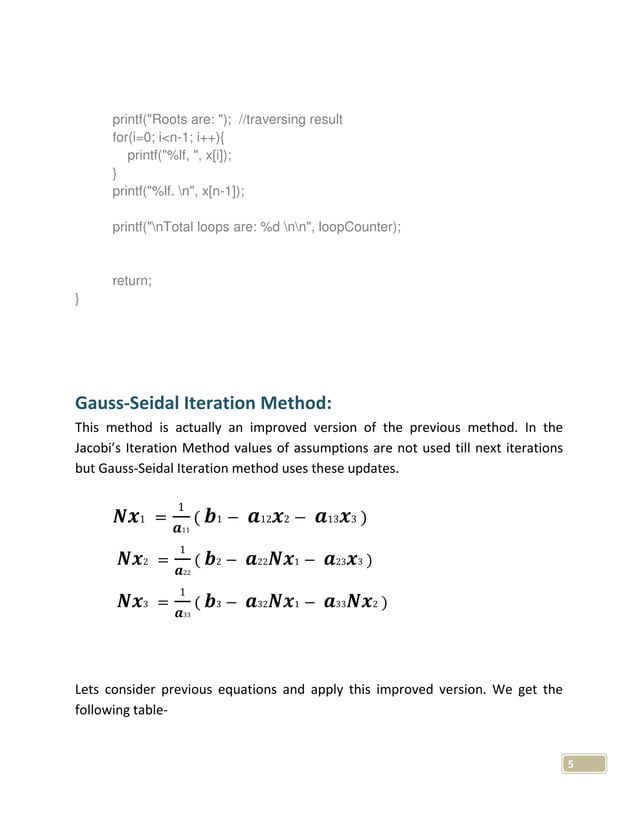 Numerical Method Analysis: Algebraic and Transcendental Equations (Linear) | PDF
