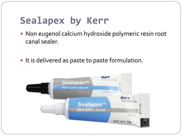 Root Canal Sealers | PPTX | Dental Health | Diseases and Conditions