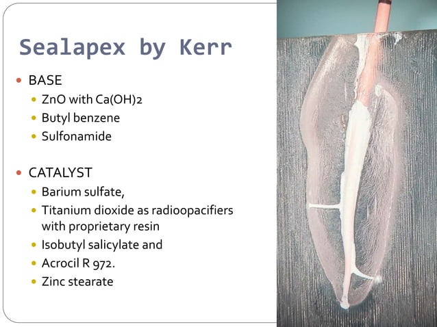 Root Canal Sealers | PPTX | Dental Health | Diseases and Conditions